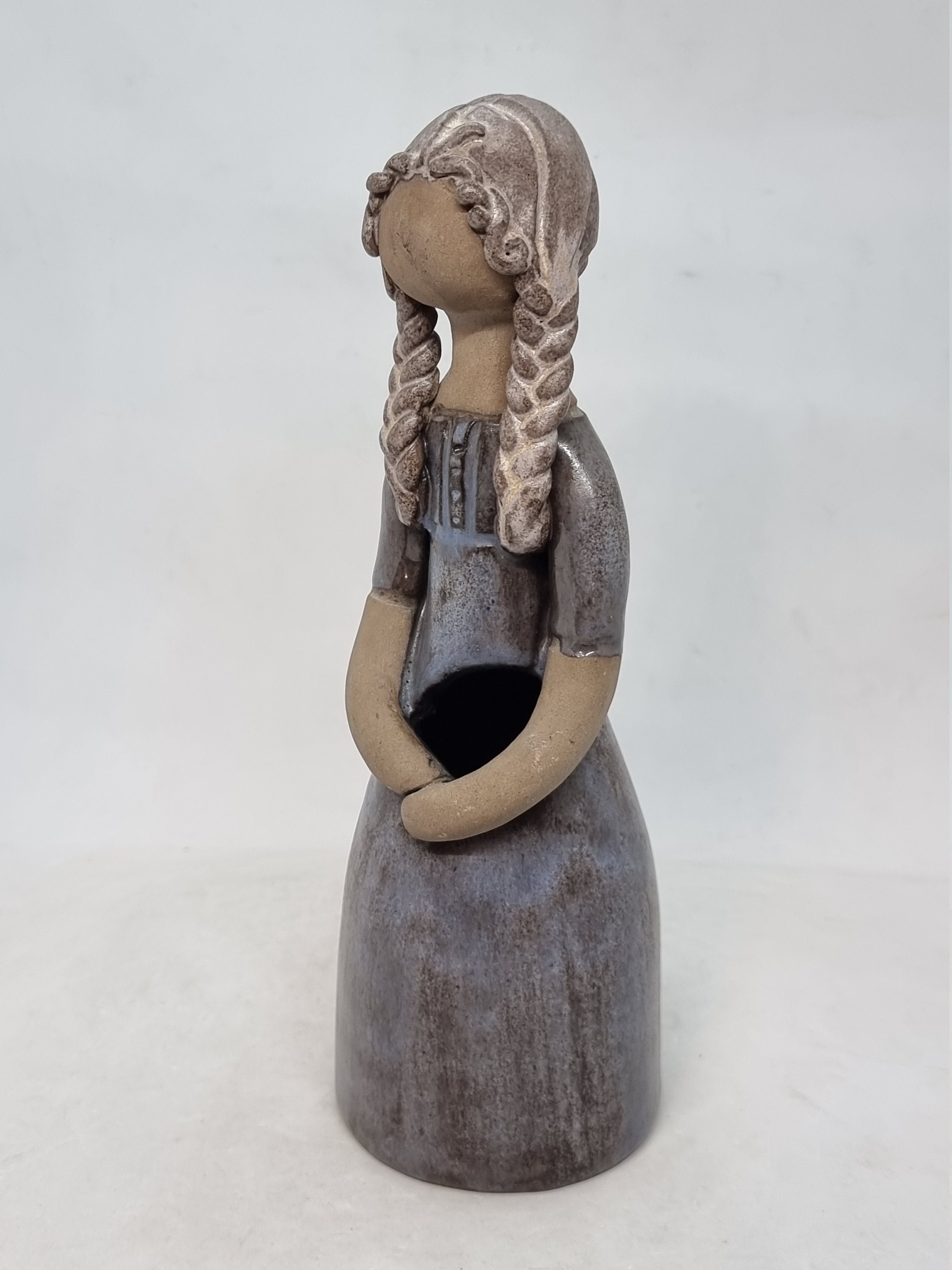 Elbogen Sweden Pottery Girl Figurine - Etsy