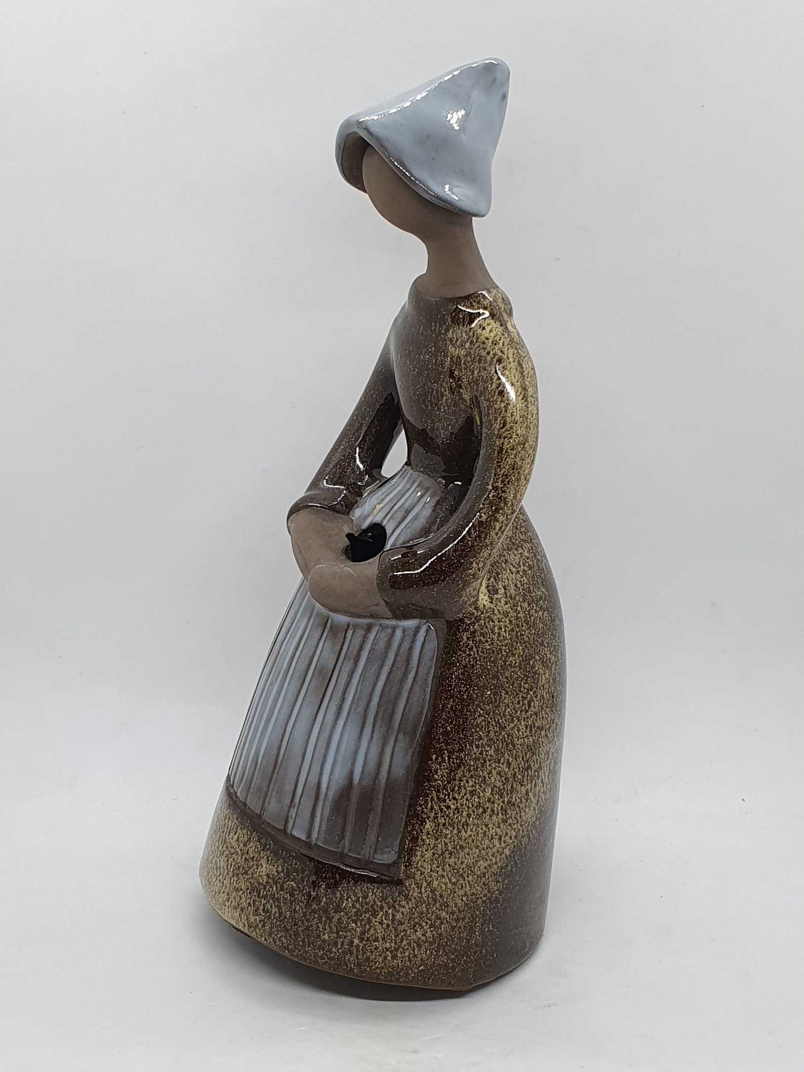 Large Vintage Swedish Ceramic Girl Figurine by Elsi Bourelius - Etsy