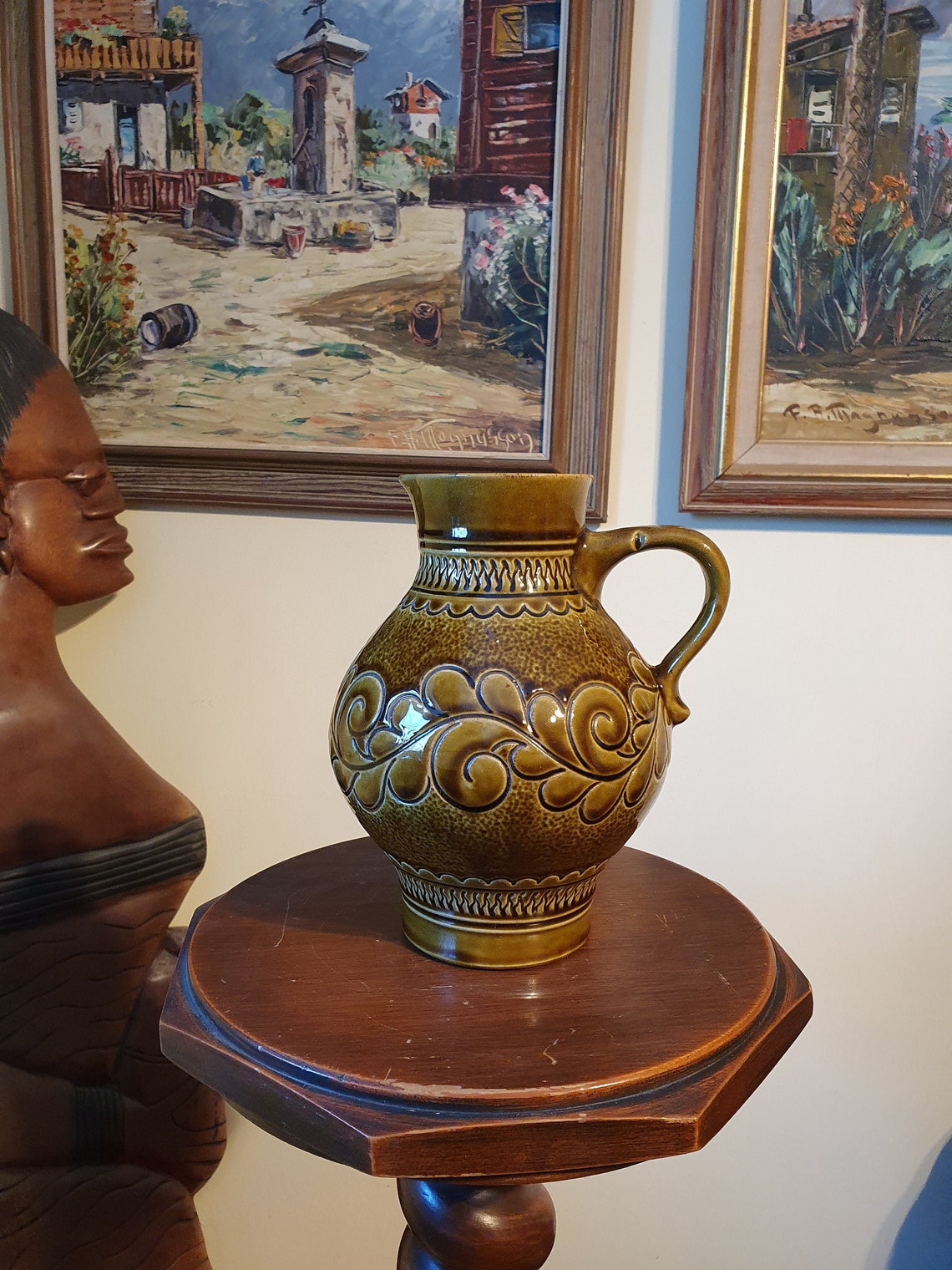 1940s MARZI & REMY Vase / Pitcher 3108/02/02 German Pottery - Etsy