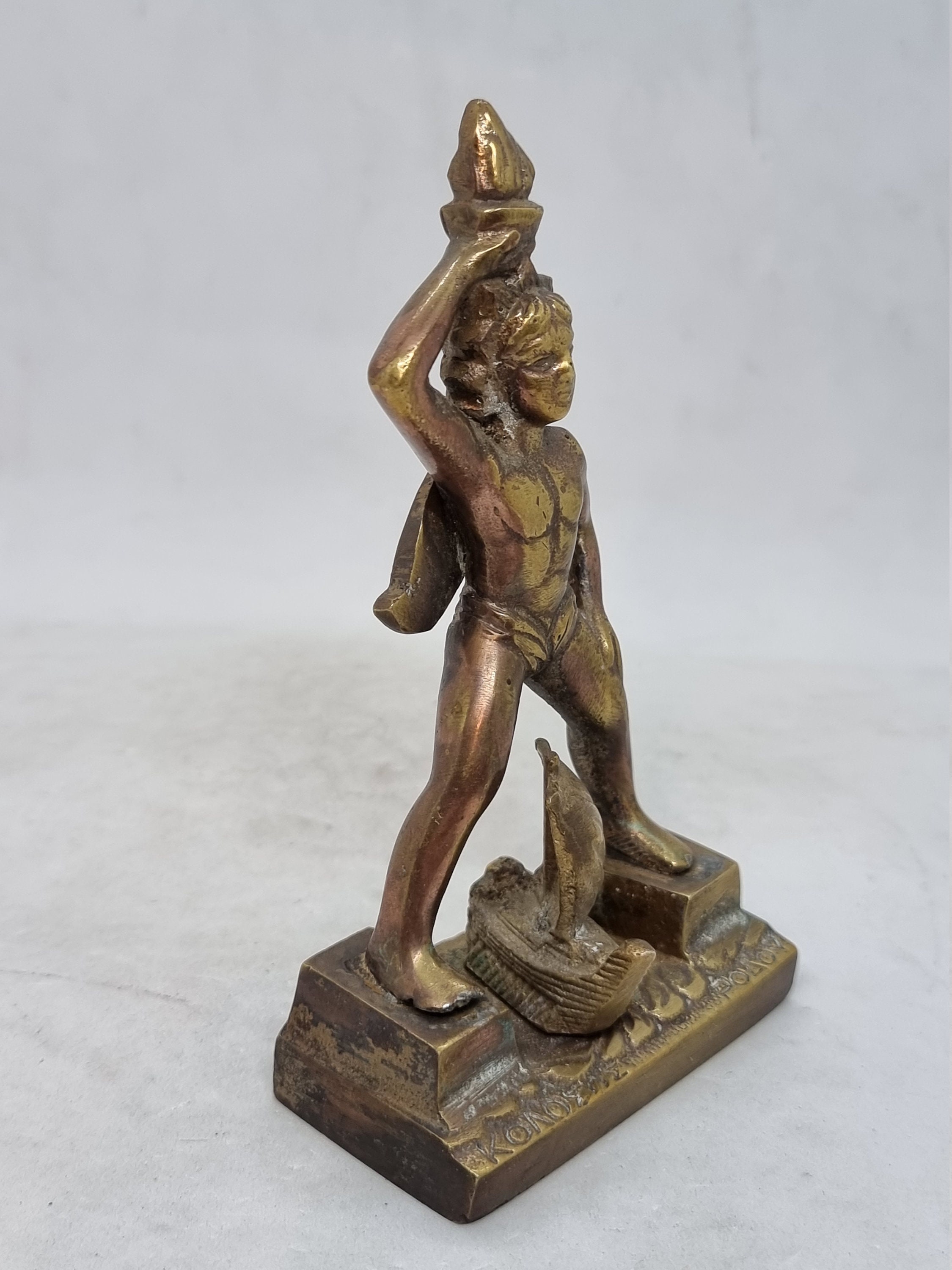 Bronze Statue of the Greek Colossus of Rhodes | Etsy