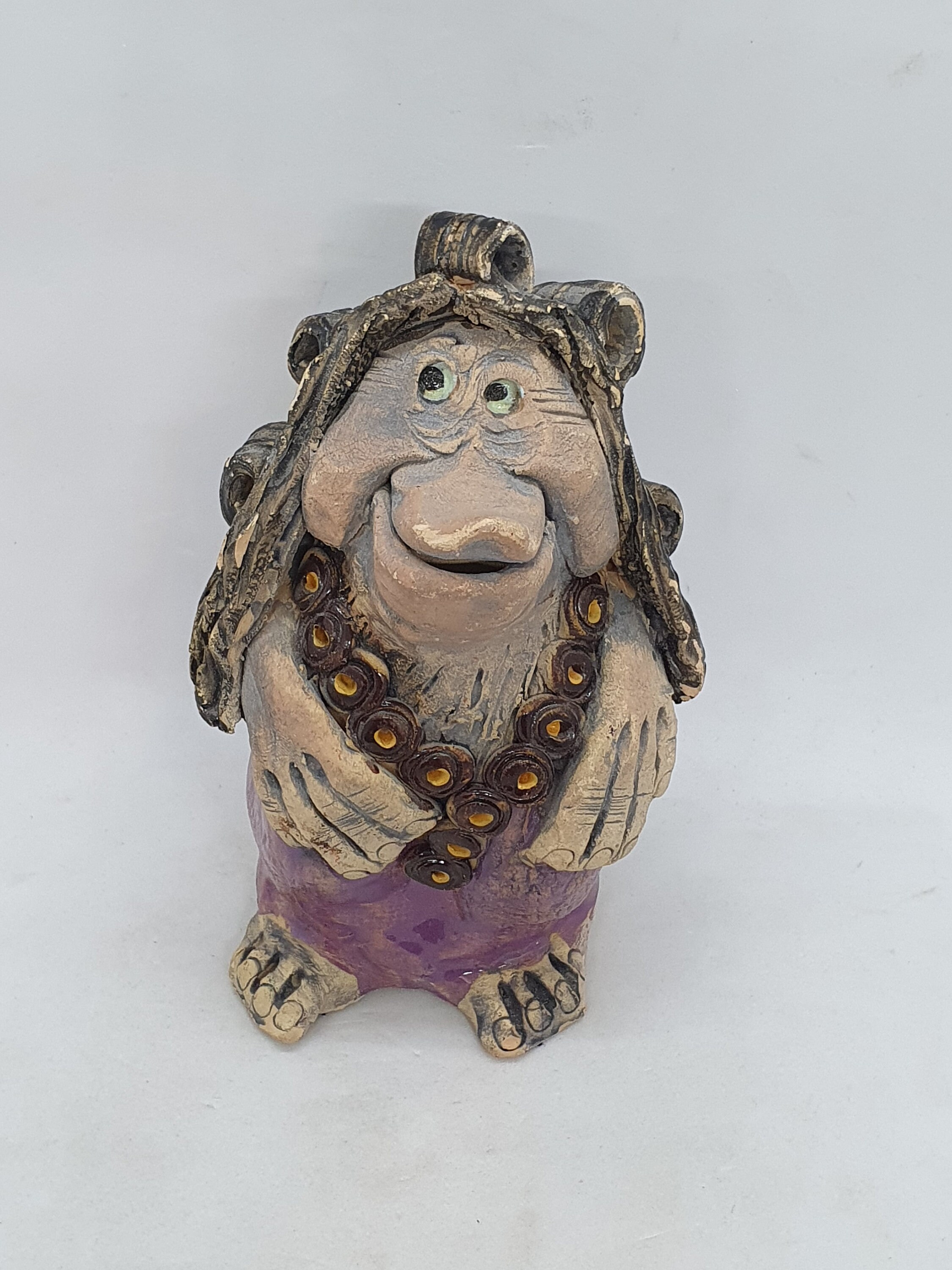 Vintage Scandinavian Pottery Figurine Troll Scandinavian - Etsy