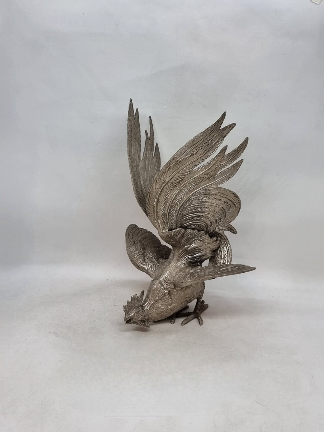 Vintage Metal Rooster Sculpture | Made in Italy | - Etsy