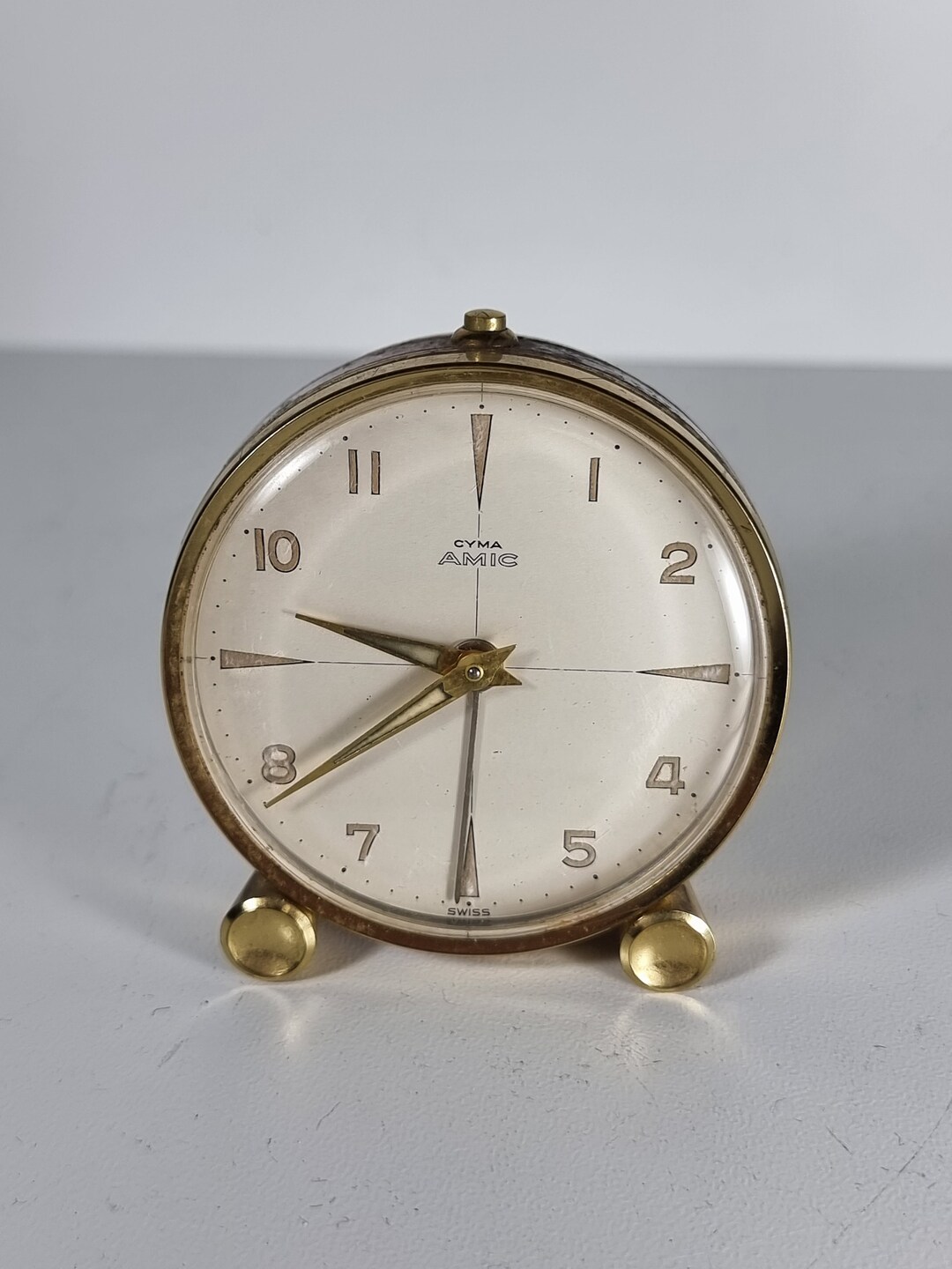 Mid-century Cyma Amic Mechanical Wind up Alarm Clock | Made in ...
