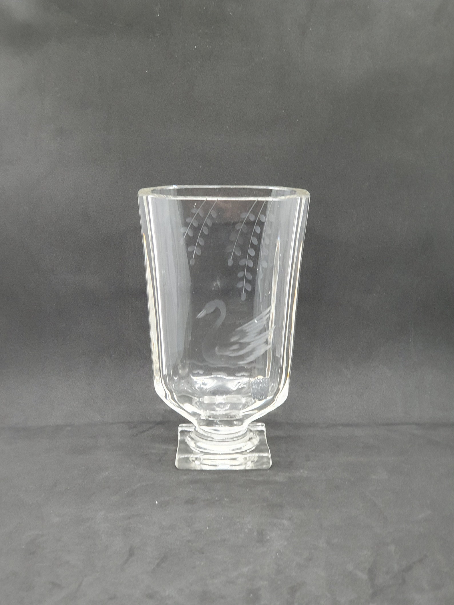 Orrefors Crystal Glass Vase | Johansfors | Made in Sweden 1960 ...