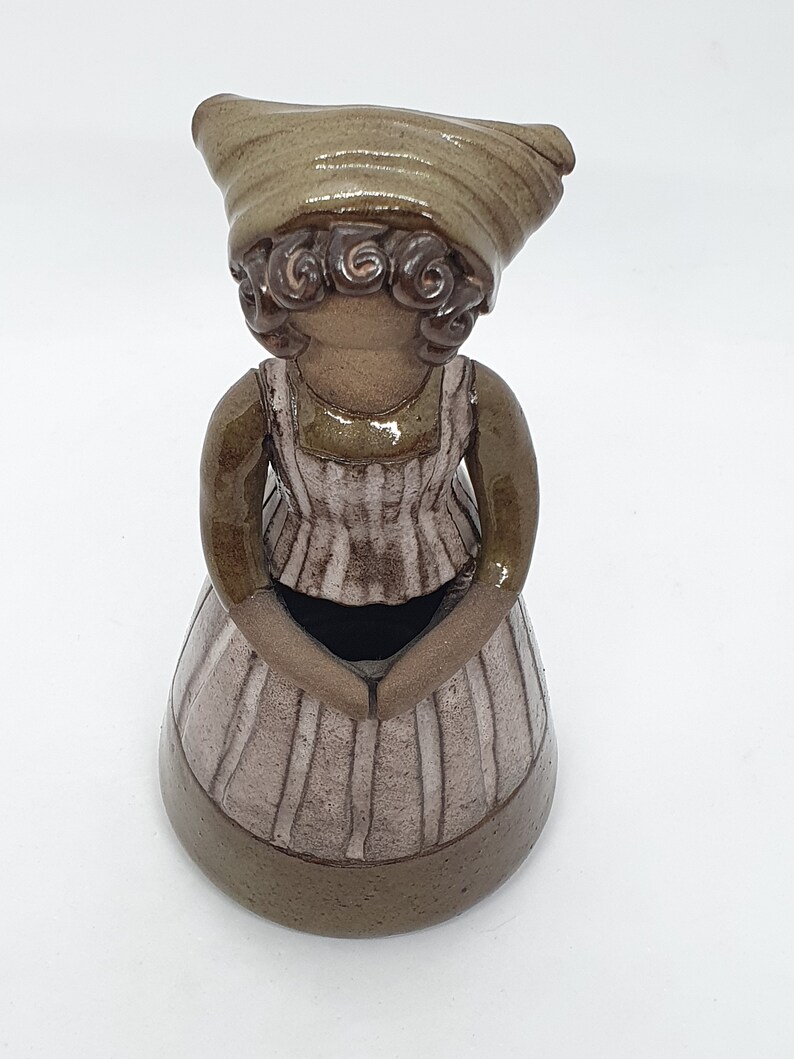 Elbogen Sweden Pottery Girl Figurine Signed LK-A - Etsy