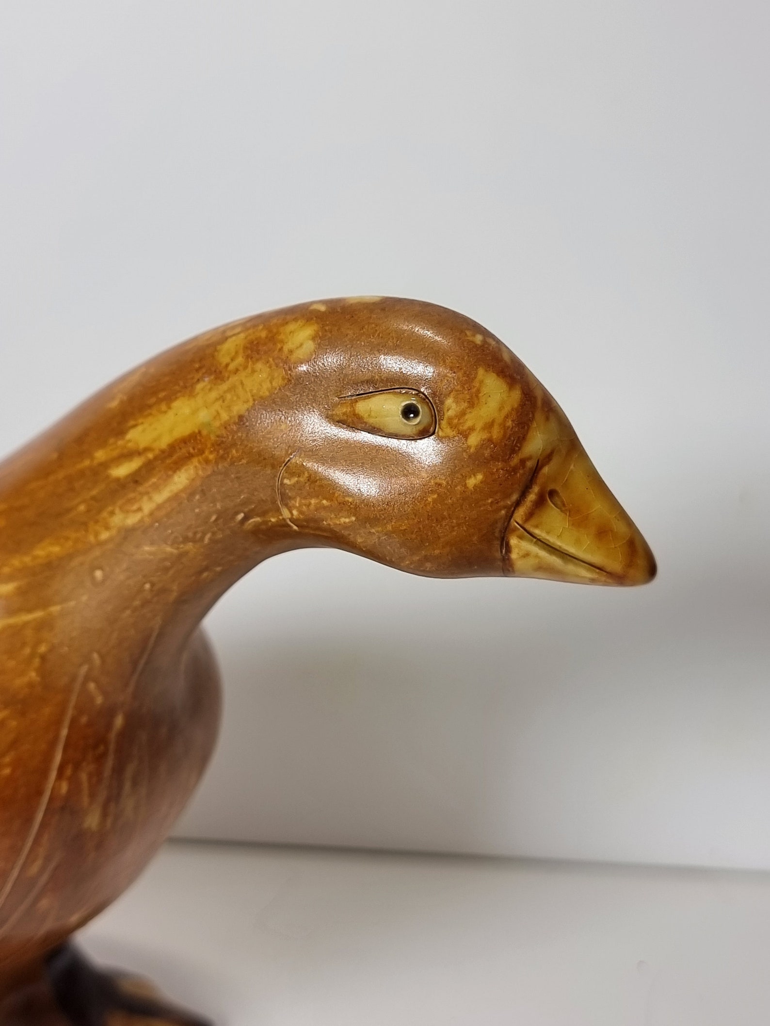 Vintage Hand-made Goose Figurine | Ceramic Art Pottery | - Etsy