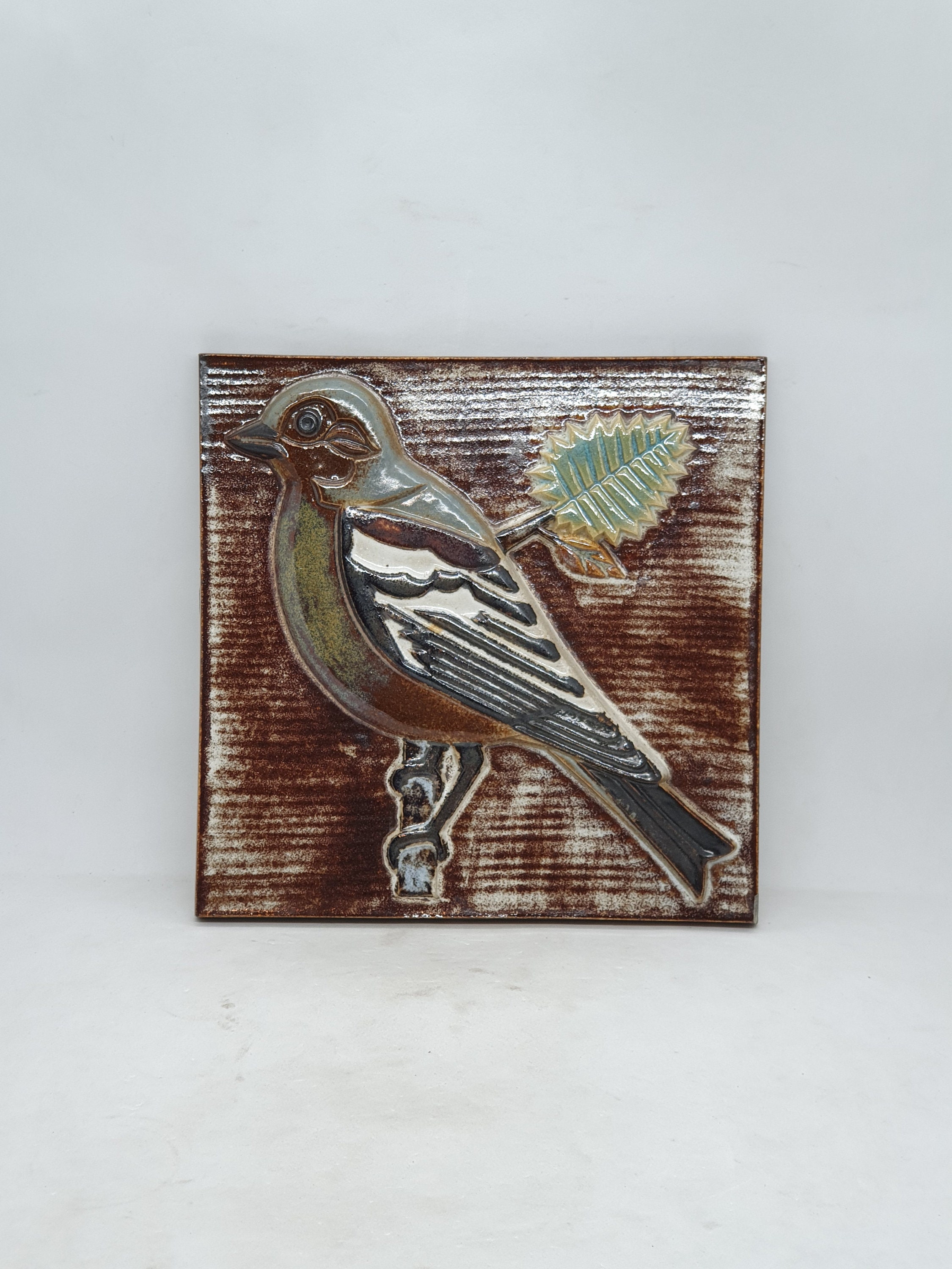 Vintage Ceramic Wall Plaque bird Designed by - Etsy