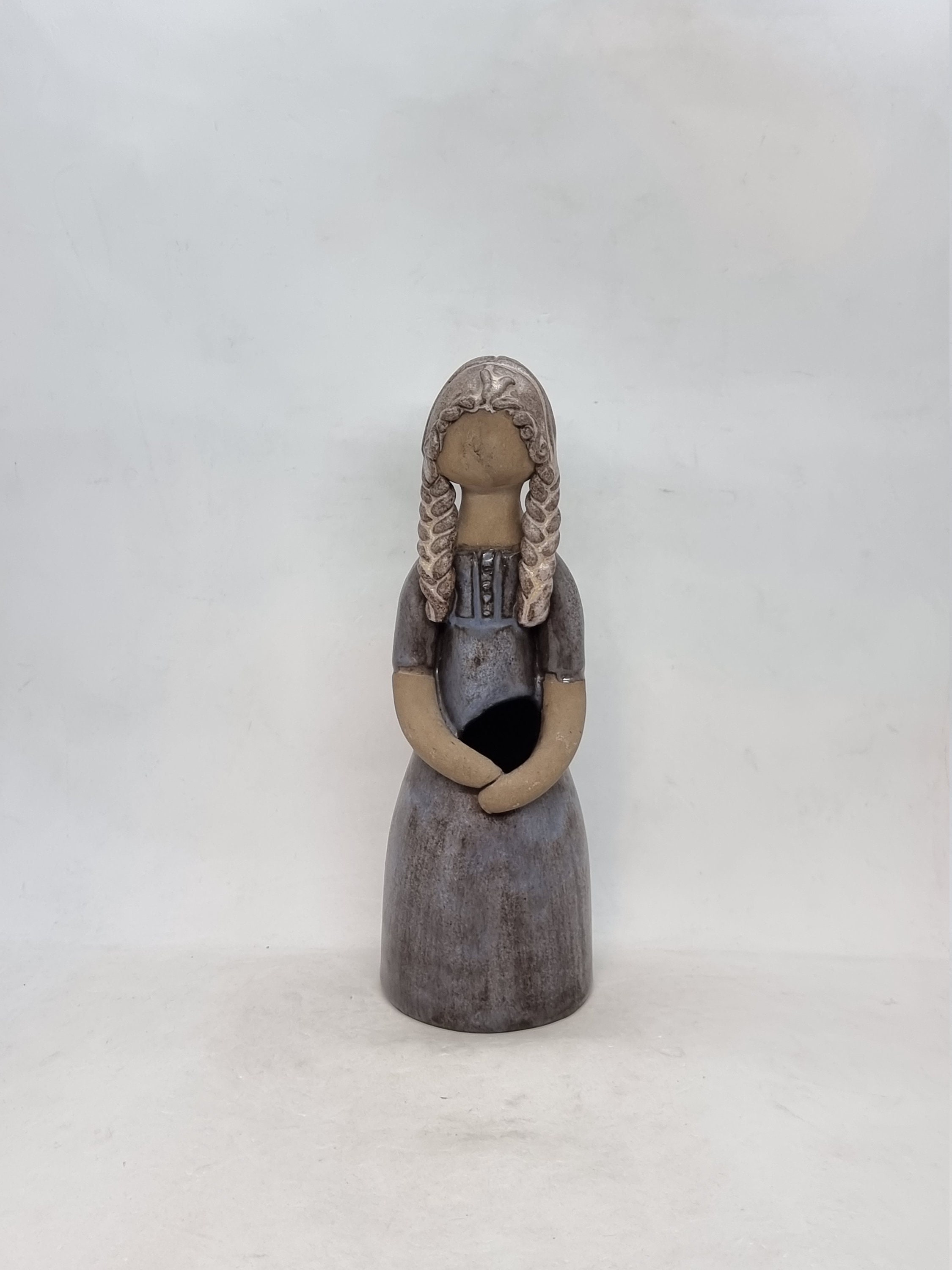 Fine Art Ceramics Elbogen Sweden pottery girl figurine Art ...