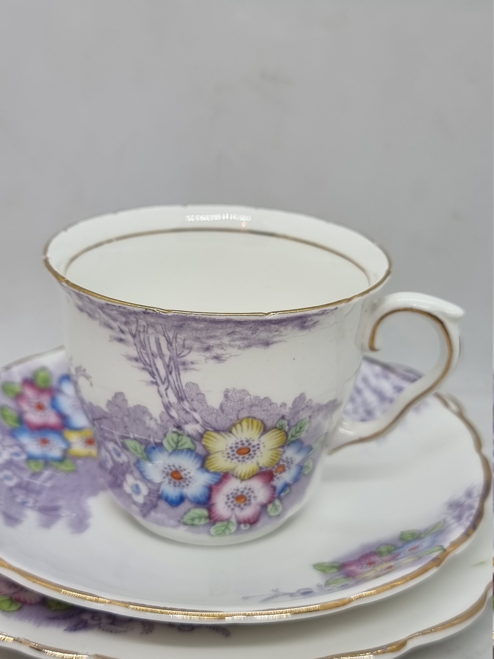 Colclough China Made in Longton England Tea Cup and Saucers | Genuine ...