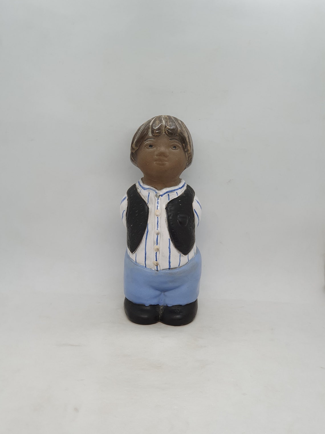 Elbogen Sweden pottery boy figurine Signed elbogen Sweden | Etsy