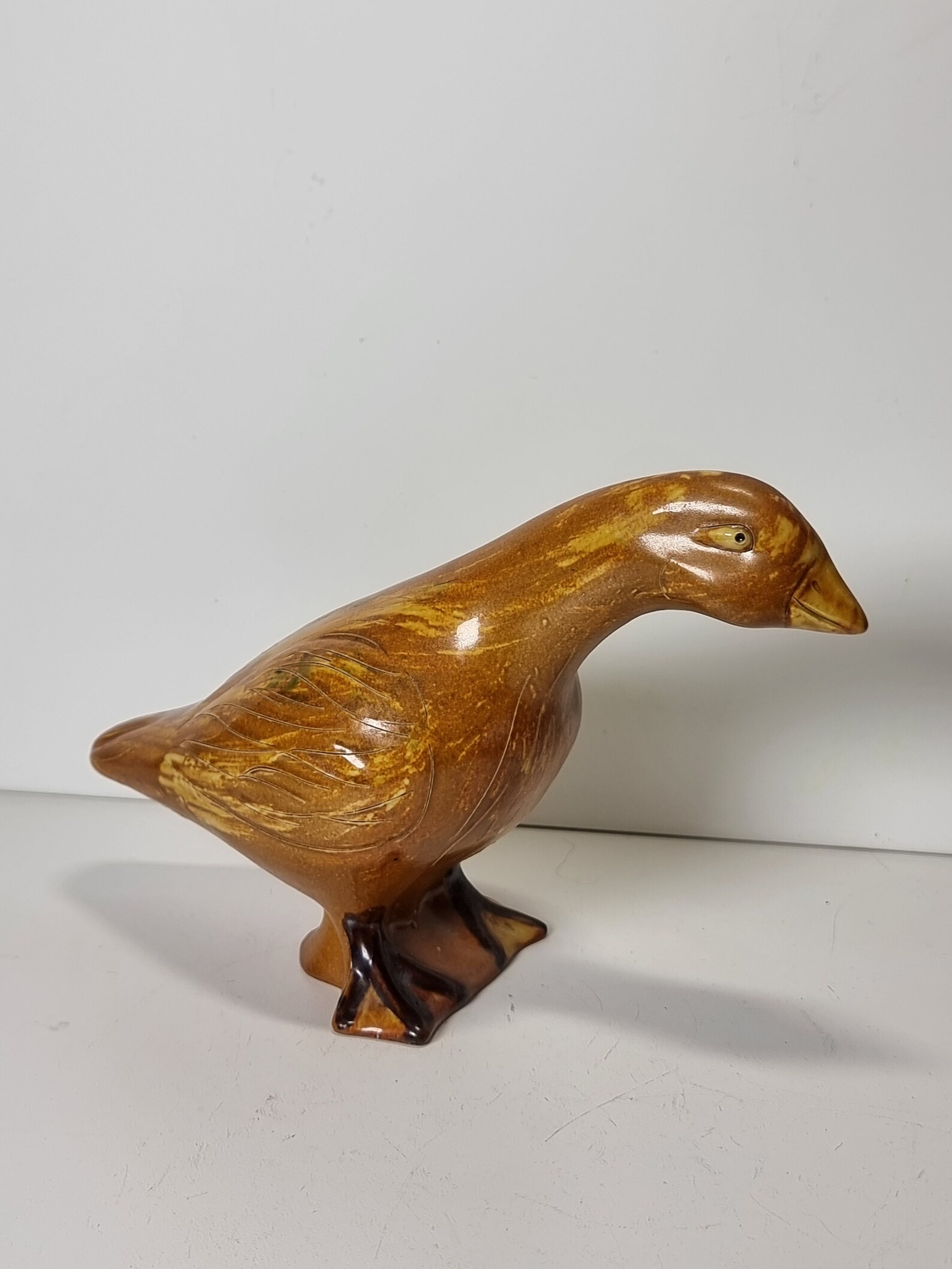 Vintage Hand-made Goose Figurine | Ceramic Art Pottery | - Etsy