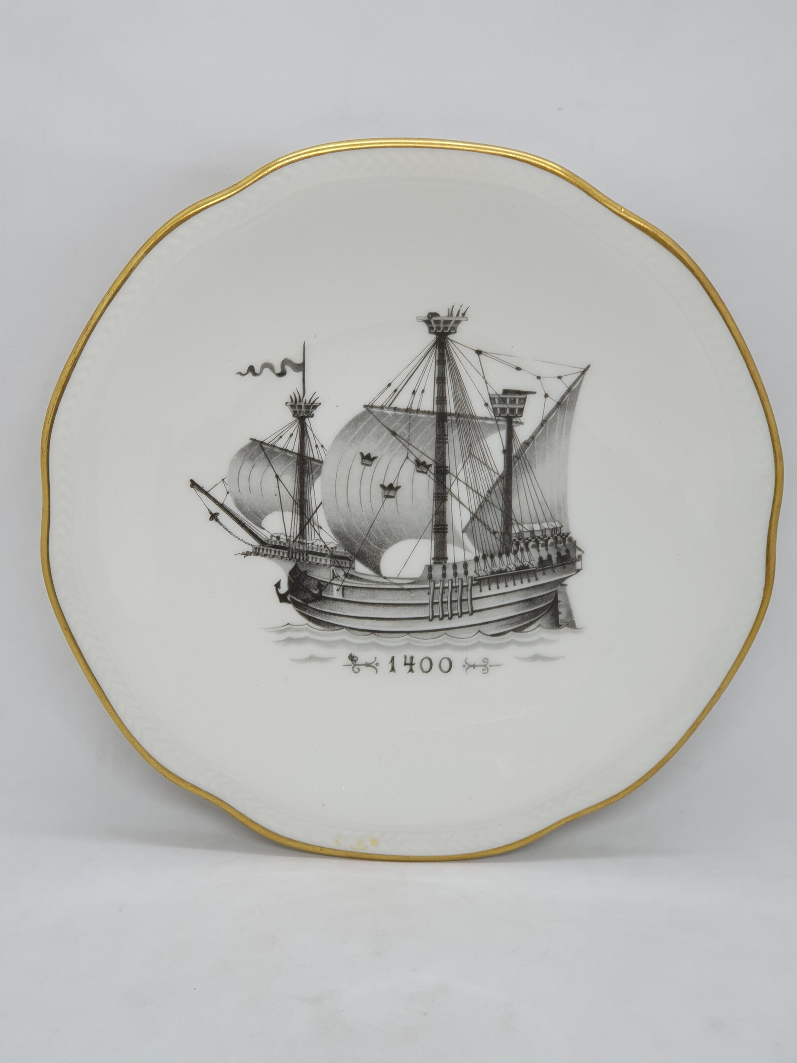 Vintage Rorstrand Sweden Ship Plate No. 1400 | Kungsholmsservisen | - Etsy
