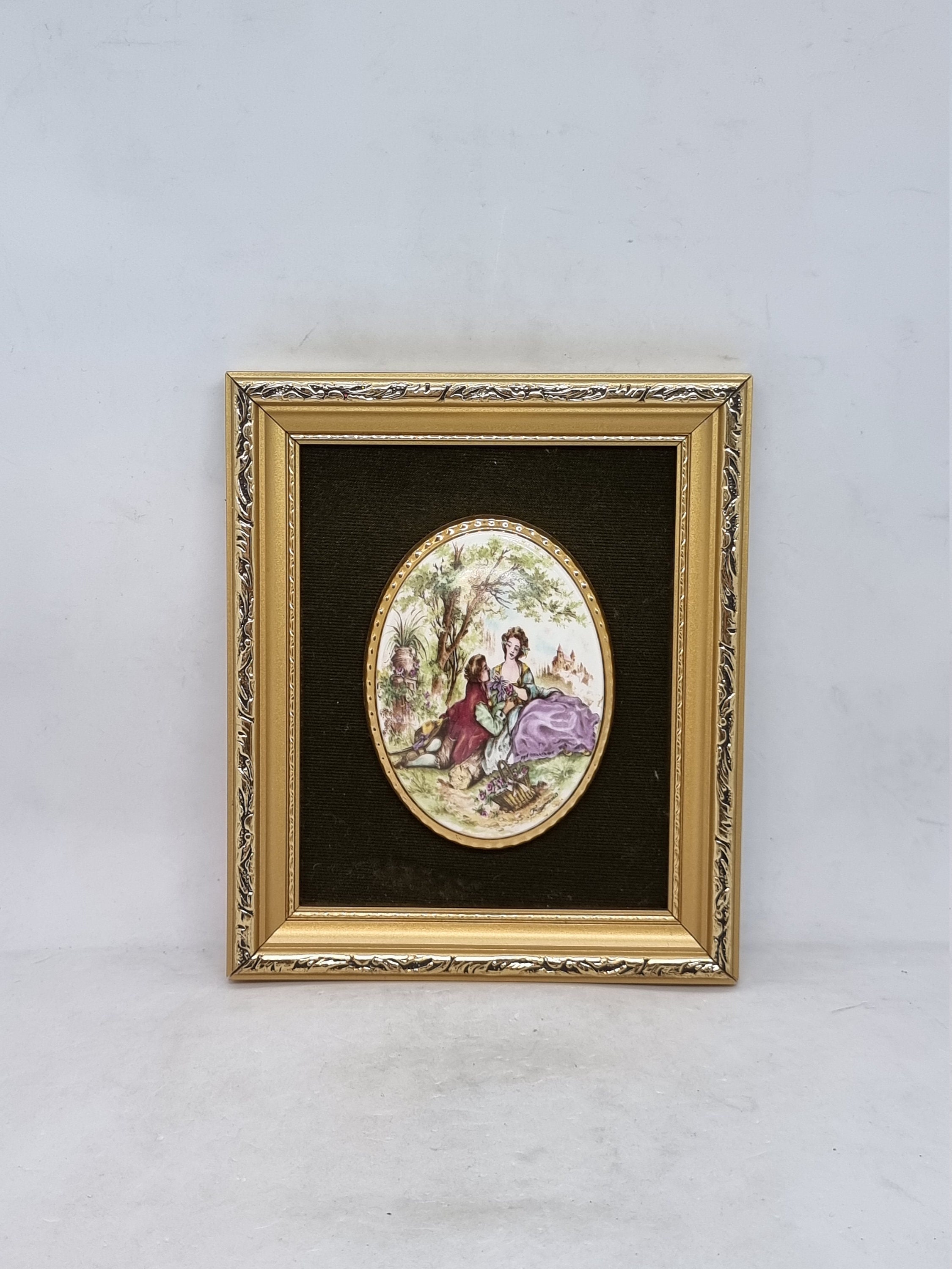 Countess Framed Fine Bone China Wall Hanging/picture - Etsy