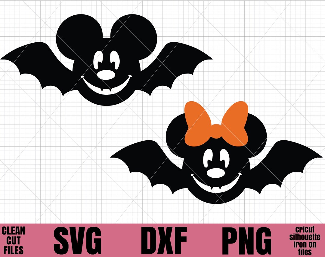 Halloween Svg Bats Svg, Mickey Svg - Etsy