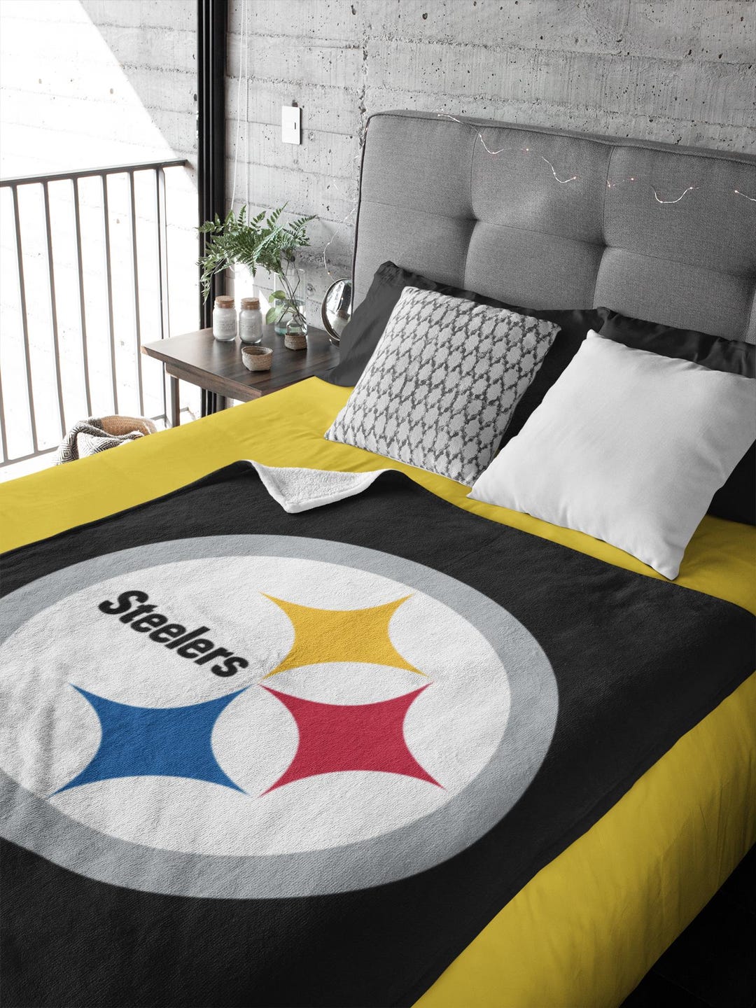 Pittsburg Steelers Velveteen Lightweight Blanket Tailgating Blanket ...