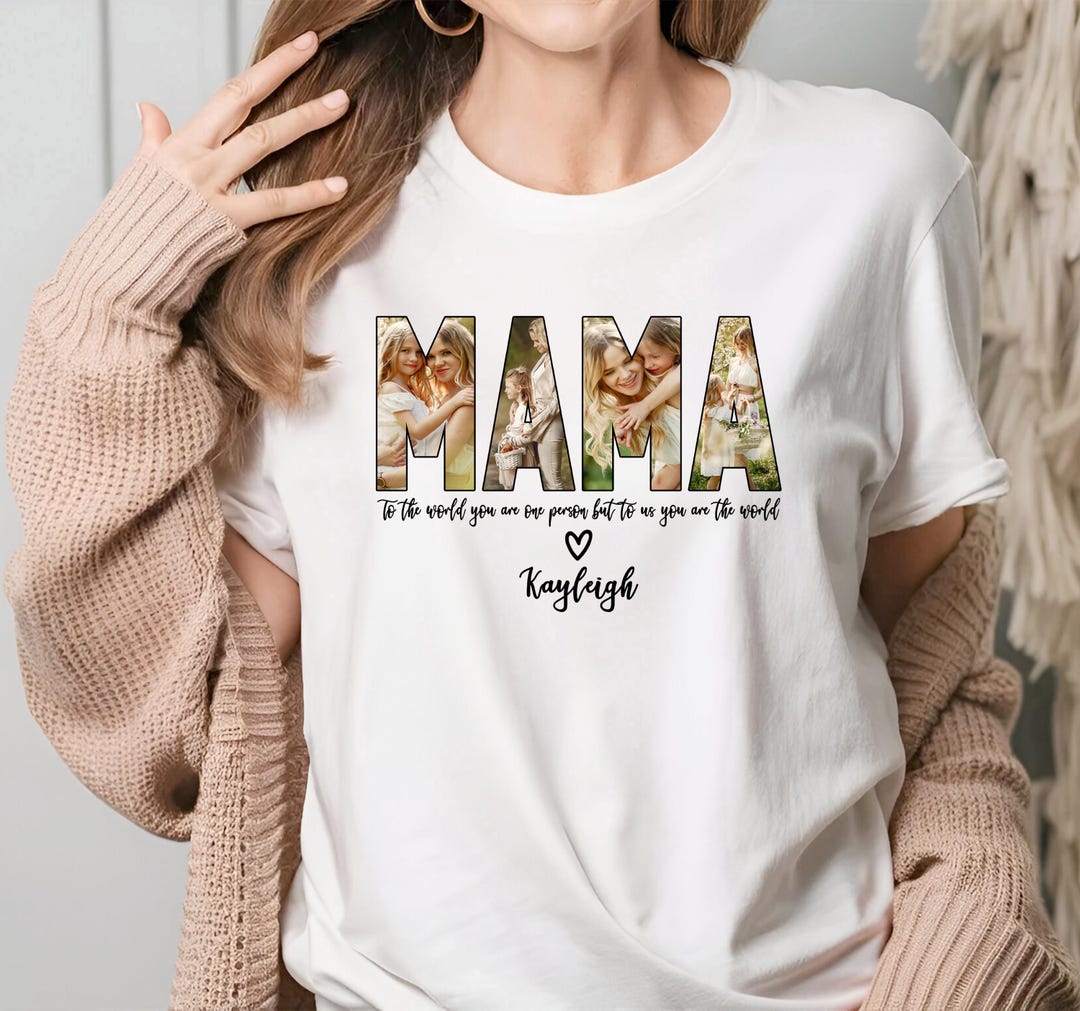 Custom Mama Shirt, Mom Shirt With Names, Personalized Mama T-shirt ...