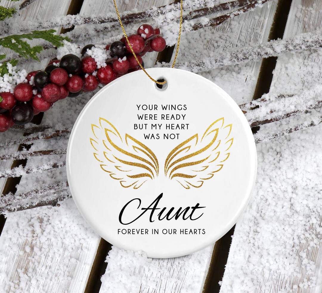 In Loving Memory of Aunt Ornament Christmas - Aunt Forever in Our ...
