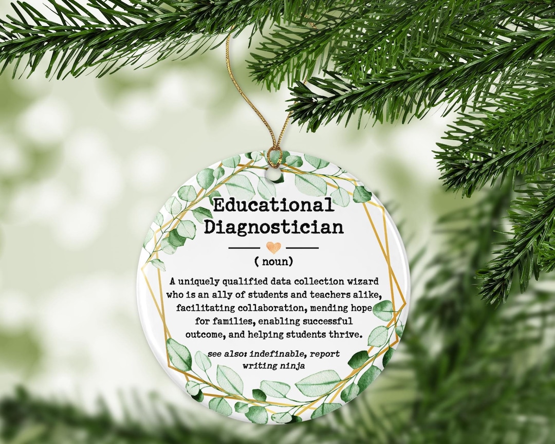 Educational Diagnostician Definition Ornament - Educational ...