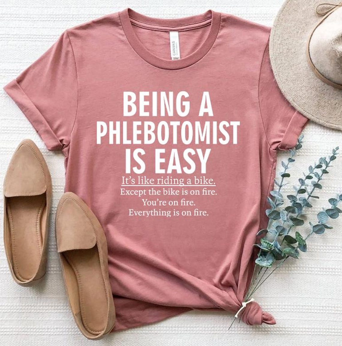 Being A Phlebotomist is Easy Shirt, Funny Phlebotomist Sweatshirt, Cute ...