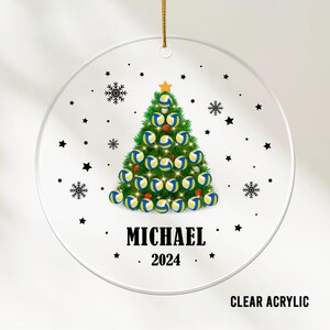 Personalized Volleyball Christmas Tree Ornament - Volleyball Team Gift ...