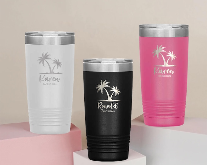 Custom Vacation Tumbler, Personalized Name Family Vacation Gift ...