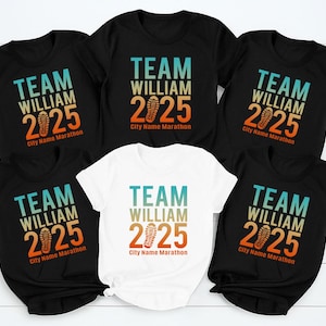 Custom Marathon Support Crew Shirt, Supporter Team Group T-shirt ...