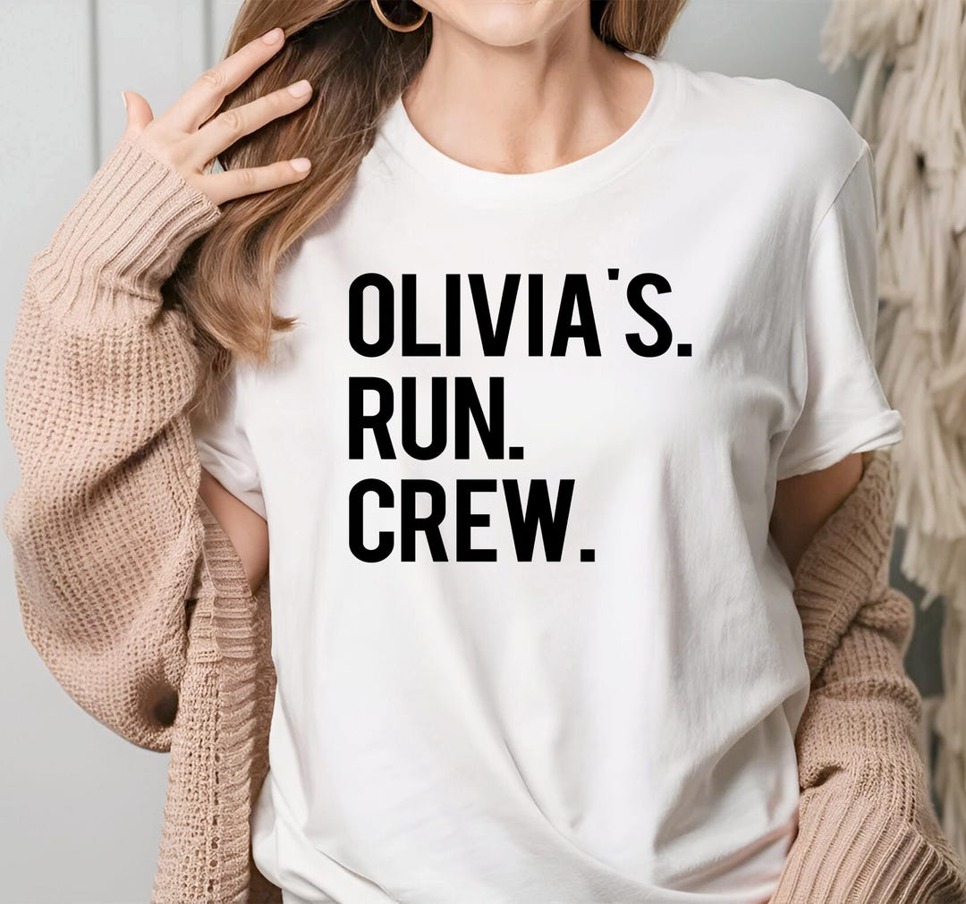 Custom Name Marathon Support Crew Shirt, Family Matching Cheer Squad ...