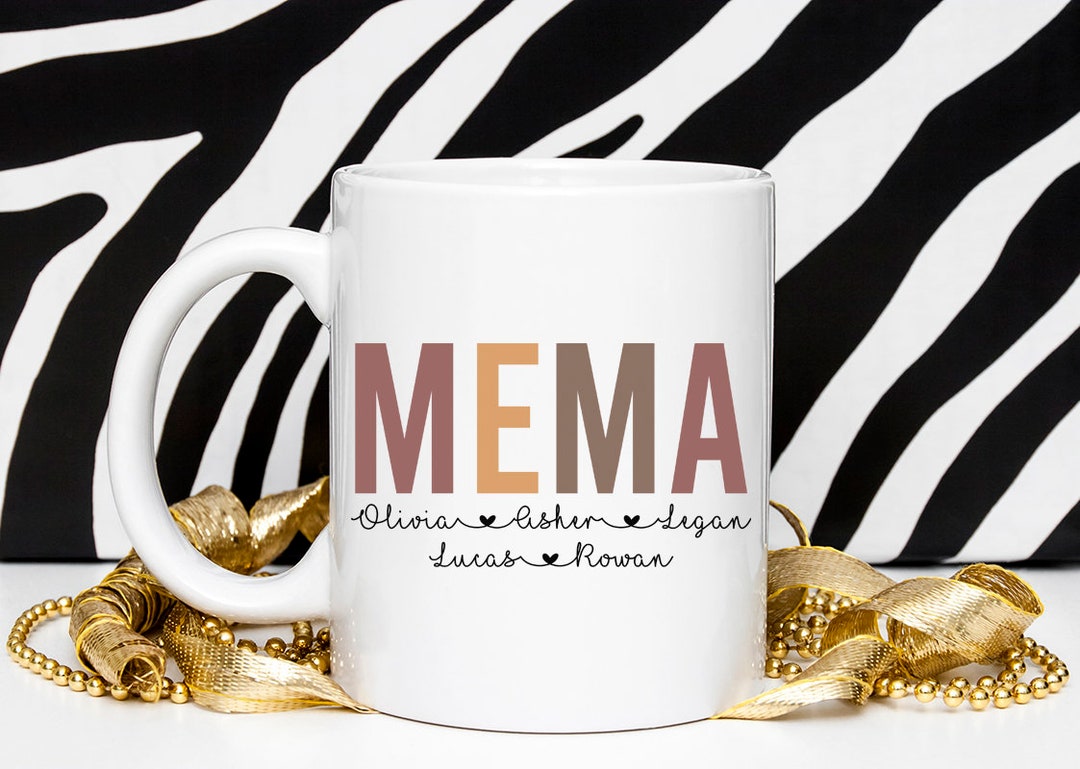 Personalized Mema Coffee Mug - Mother's Day Gift - Gift for Mema From ...