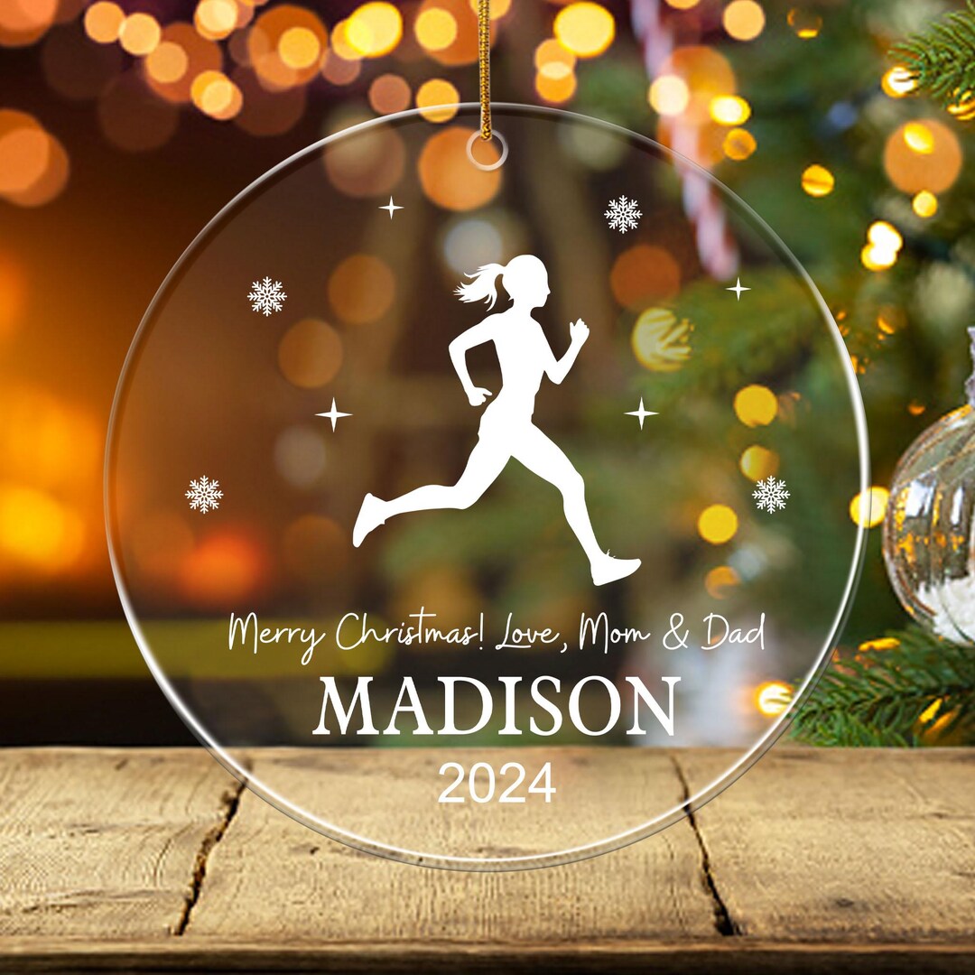 Personalized Runner Ornament, Running Ornament, Runner Gifts, Run Gifts ...