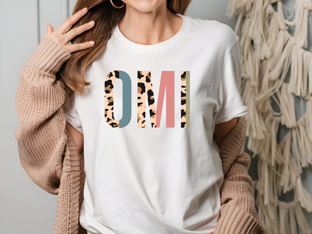 Omi Shirt, Leopard Print Omi Sweatshirt, Grandma Shirt, New Omi Shirt ...