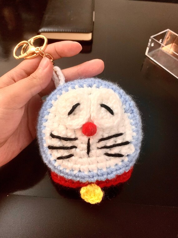 Doraemon Bag Charm & Crochet Mesh Shopping Bag - Etsy