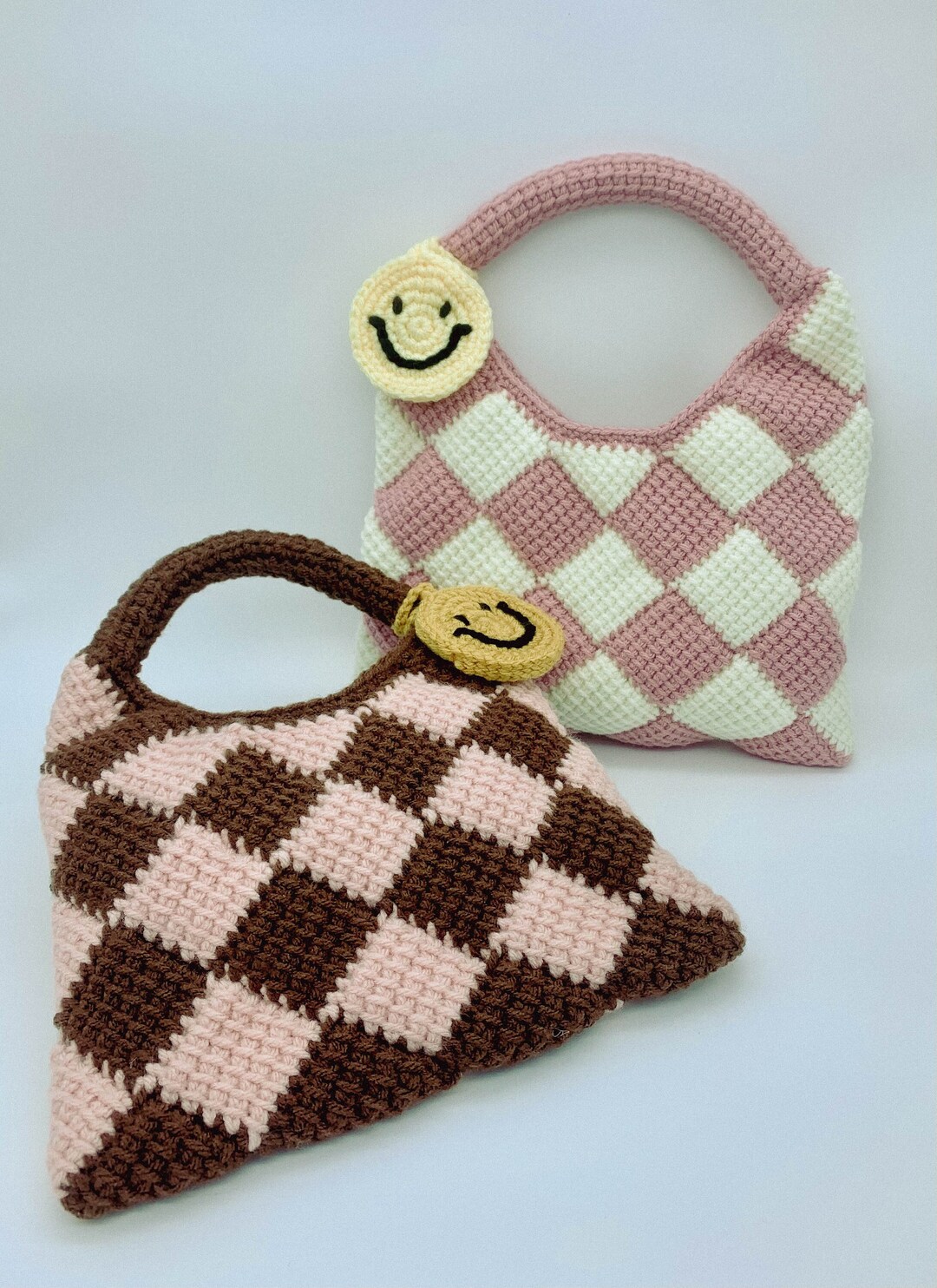 Designers Top Handle Market Diamond Bag - Etsy