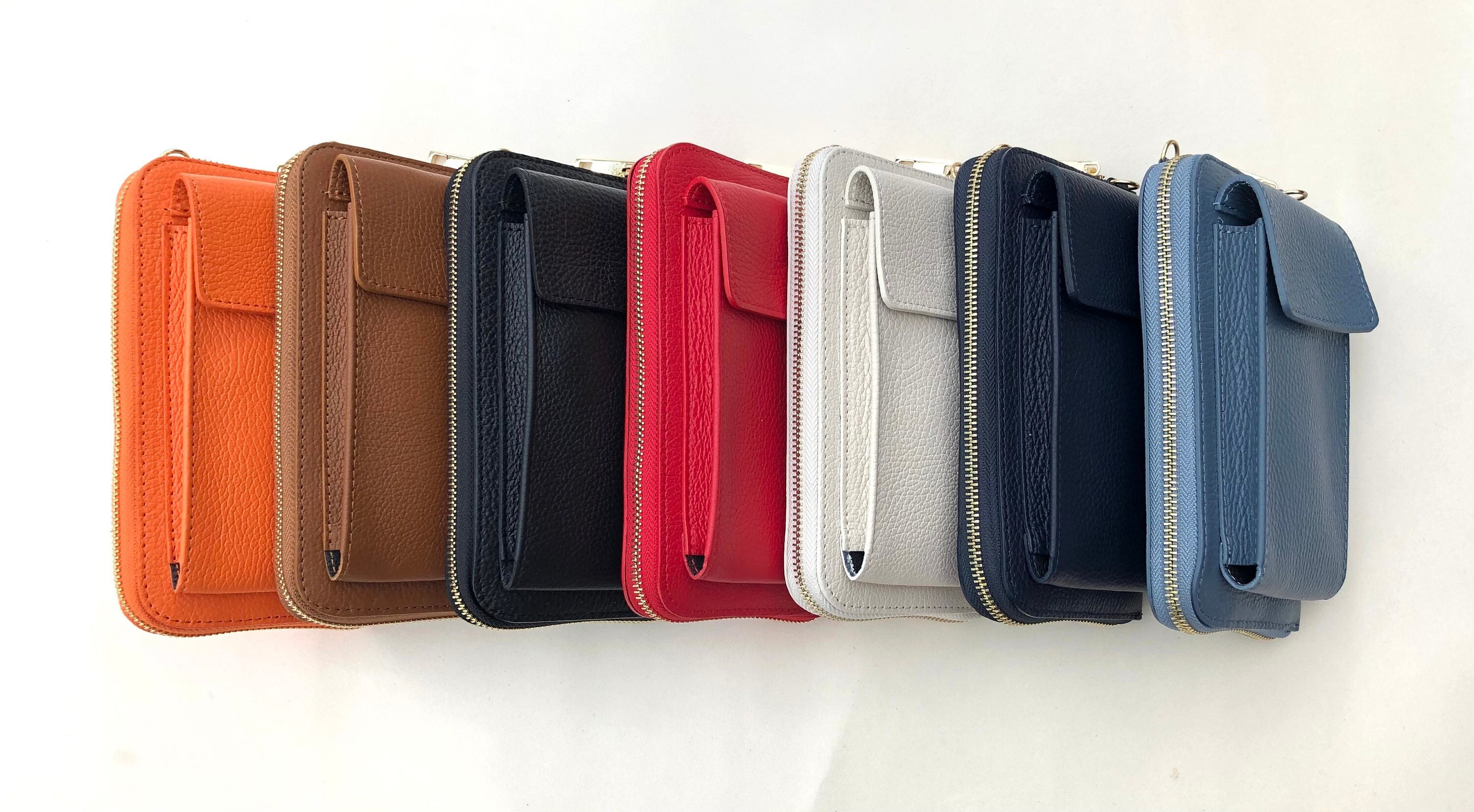 Leather Cross Body Wallet Bag | Etsy