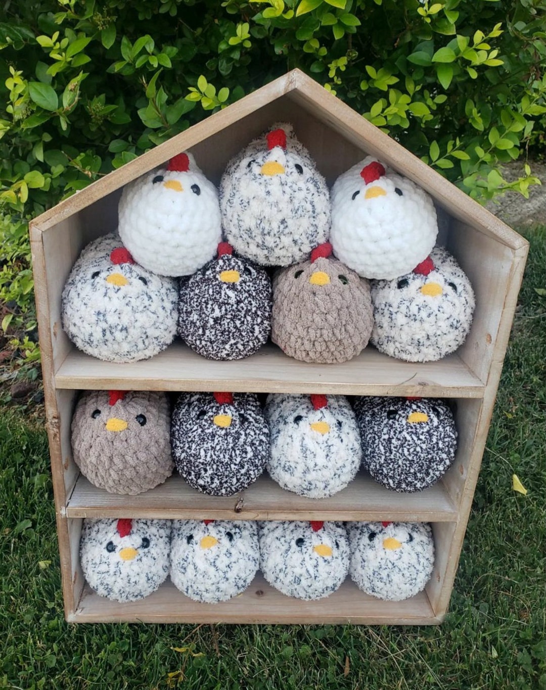 Crochet Chicken Plushie Stuffed Animal Decor - Etsy