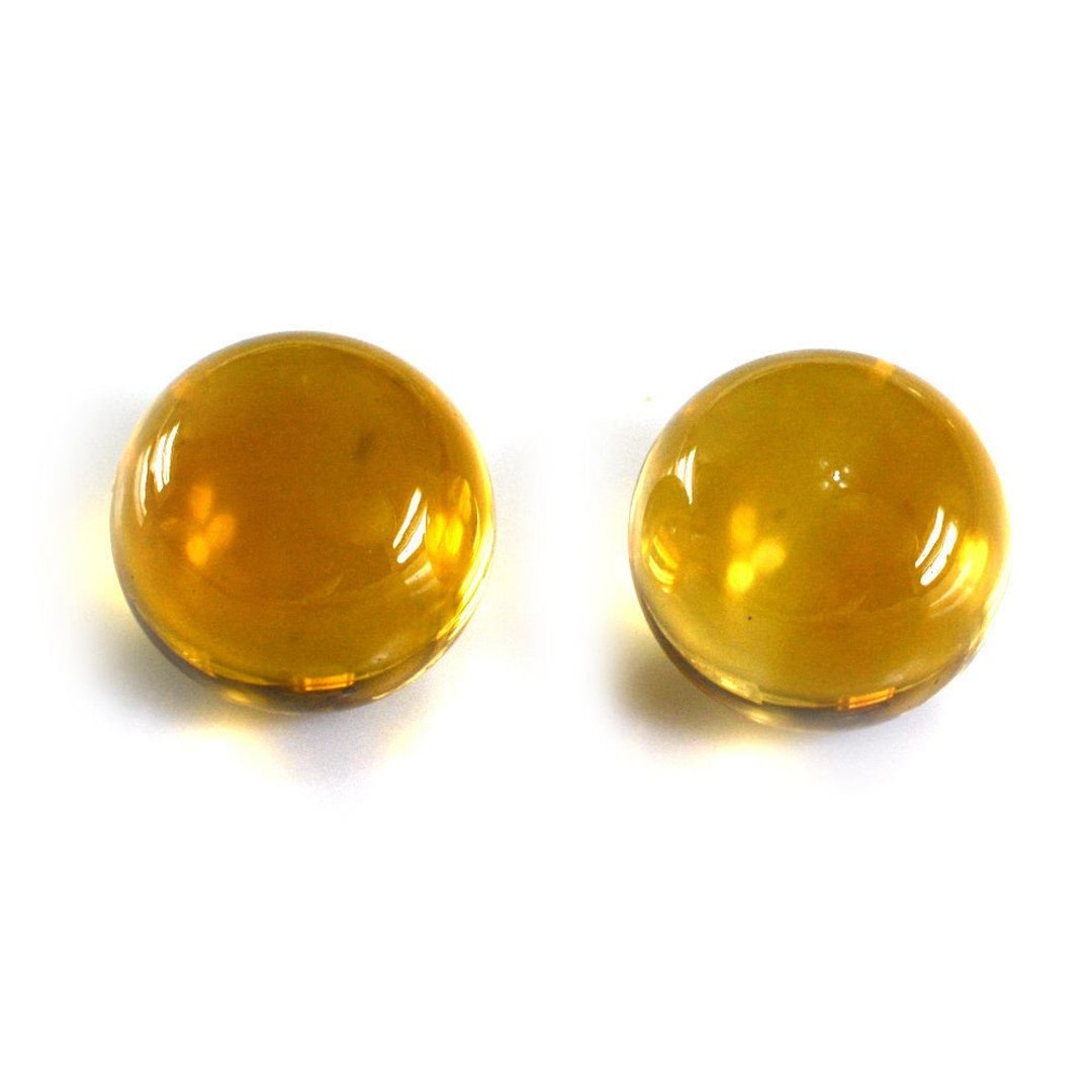 Citrine Cabochon- Citrine- Natural Citrine, Citrine Round- Citrine Cabs ...