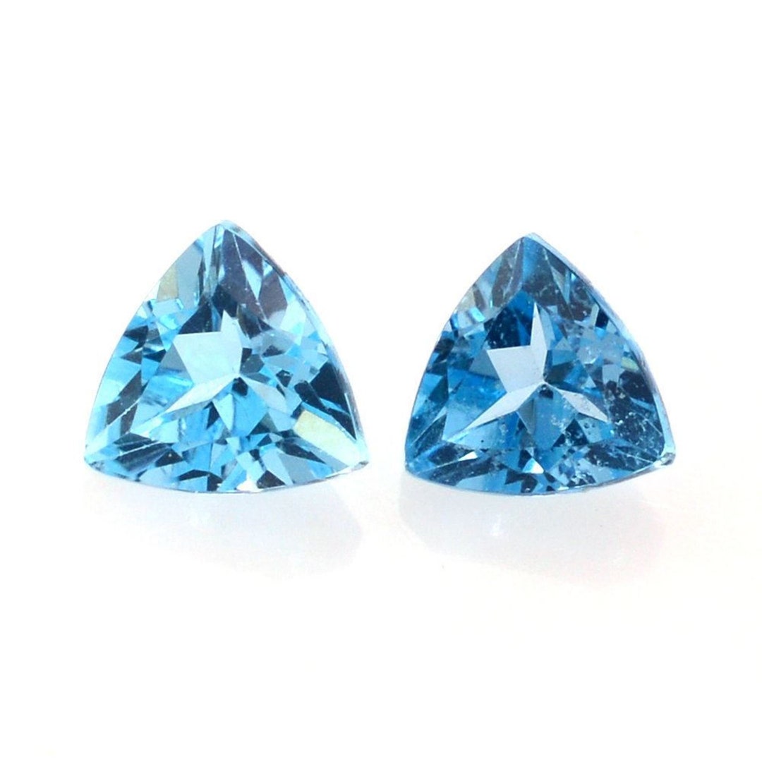 Swiss Blue Topaz, Blue Topaz, Trillion Cut, Blue Topaz Trillion, Topaz ...