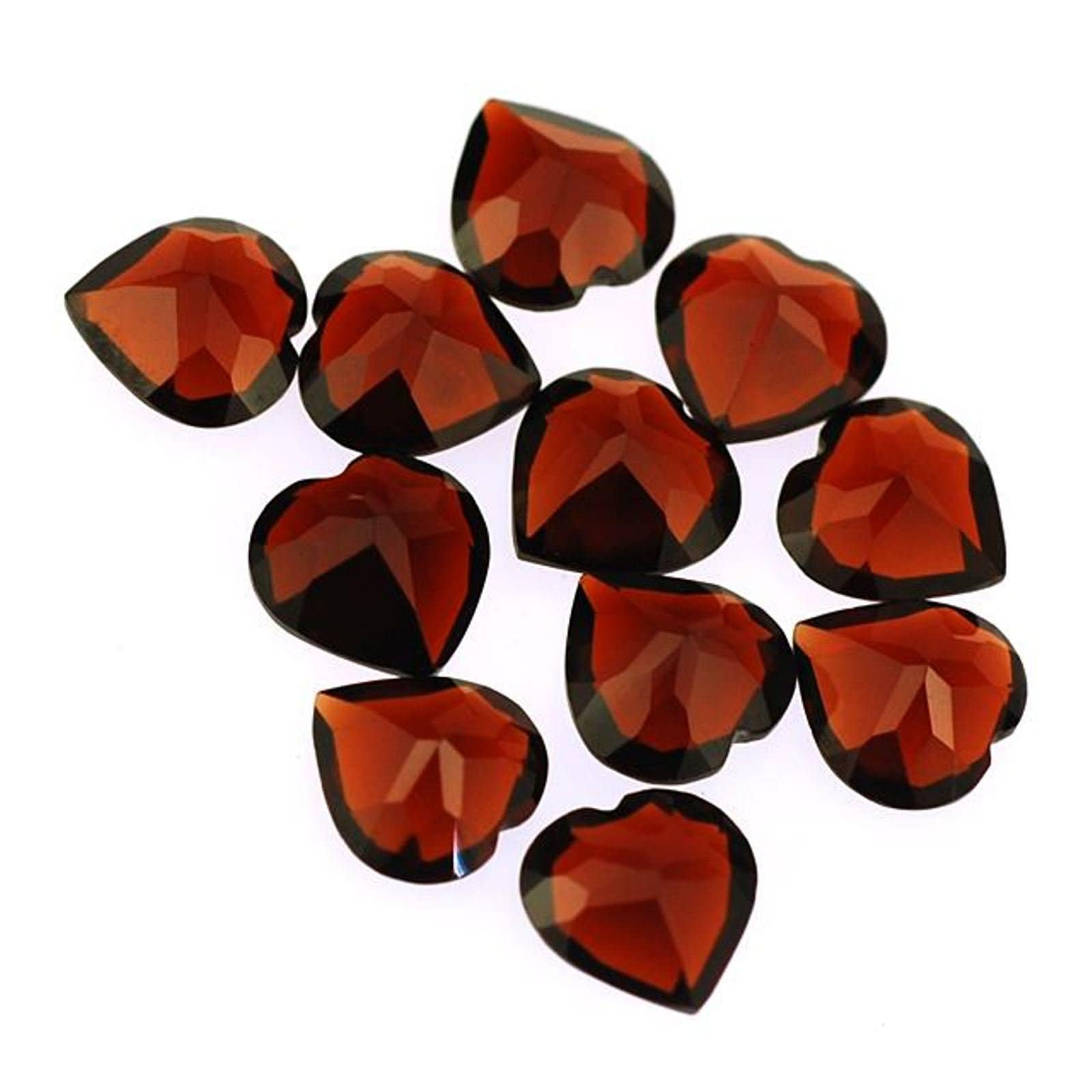 Red Garnet Heart Gemstone Heart Shape Gemstone Garnet - Etsy