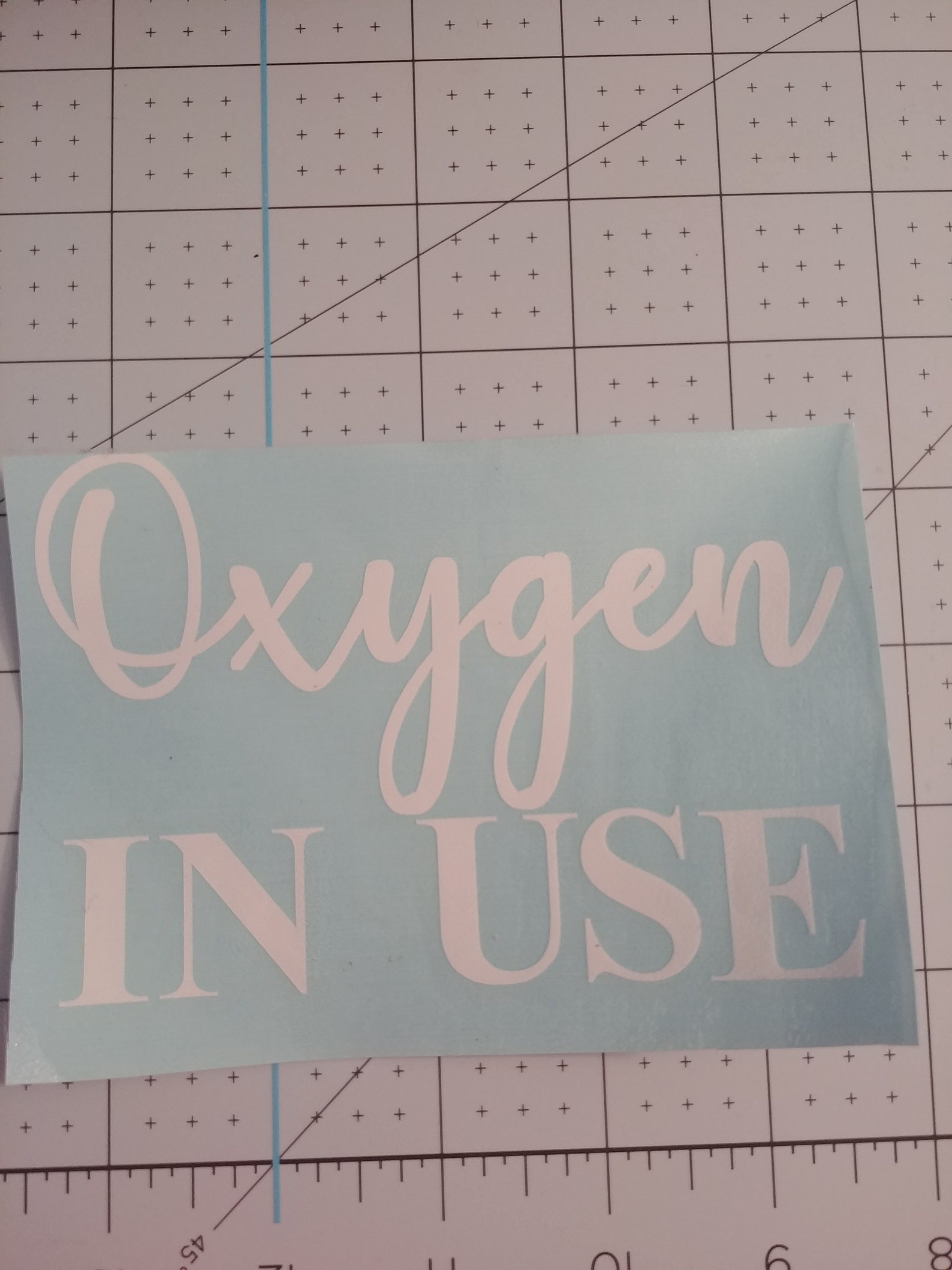 Oxygen in Use Decal, Oxygen - Etsy