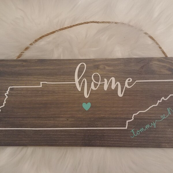 Tennessee Wood Sign - Etsy