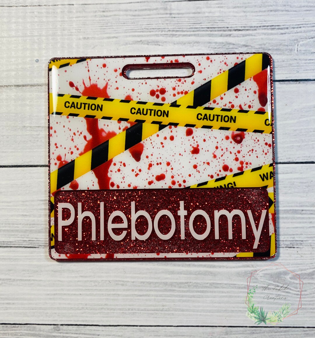 Caution Tape | Blood Splatter | Badge Buddy | Holiday Badge Buddy ...