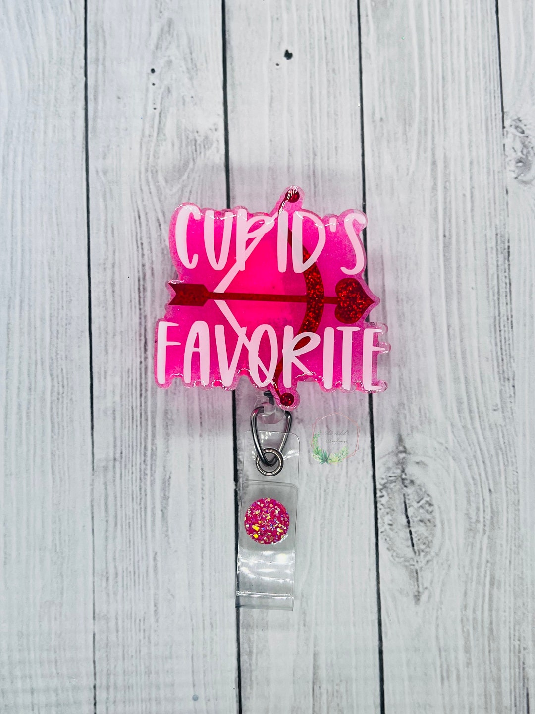 Cupid's Favorite Valentines Day XOXO Holiday Badge Reel Funny Badge ID ...