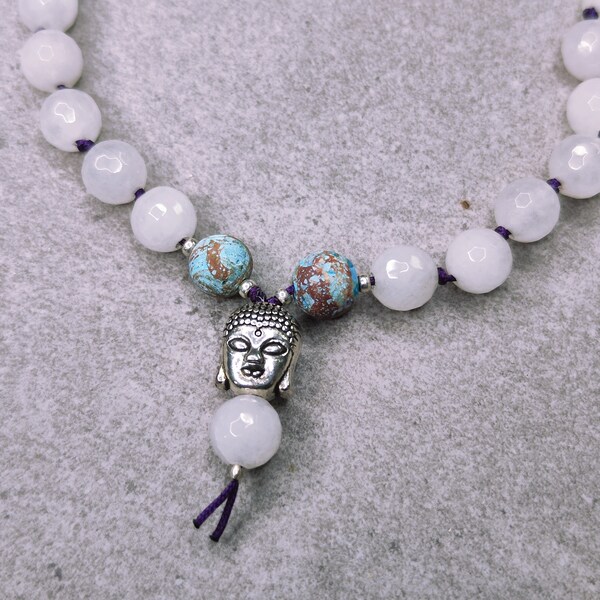 Buddha Rose Quartz Necklace - Etsy