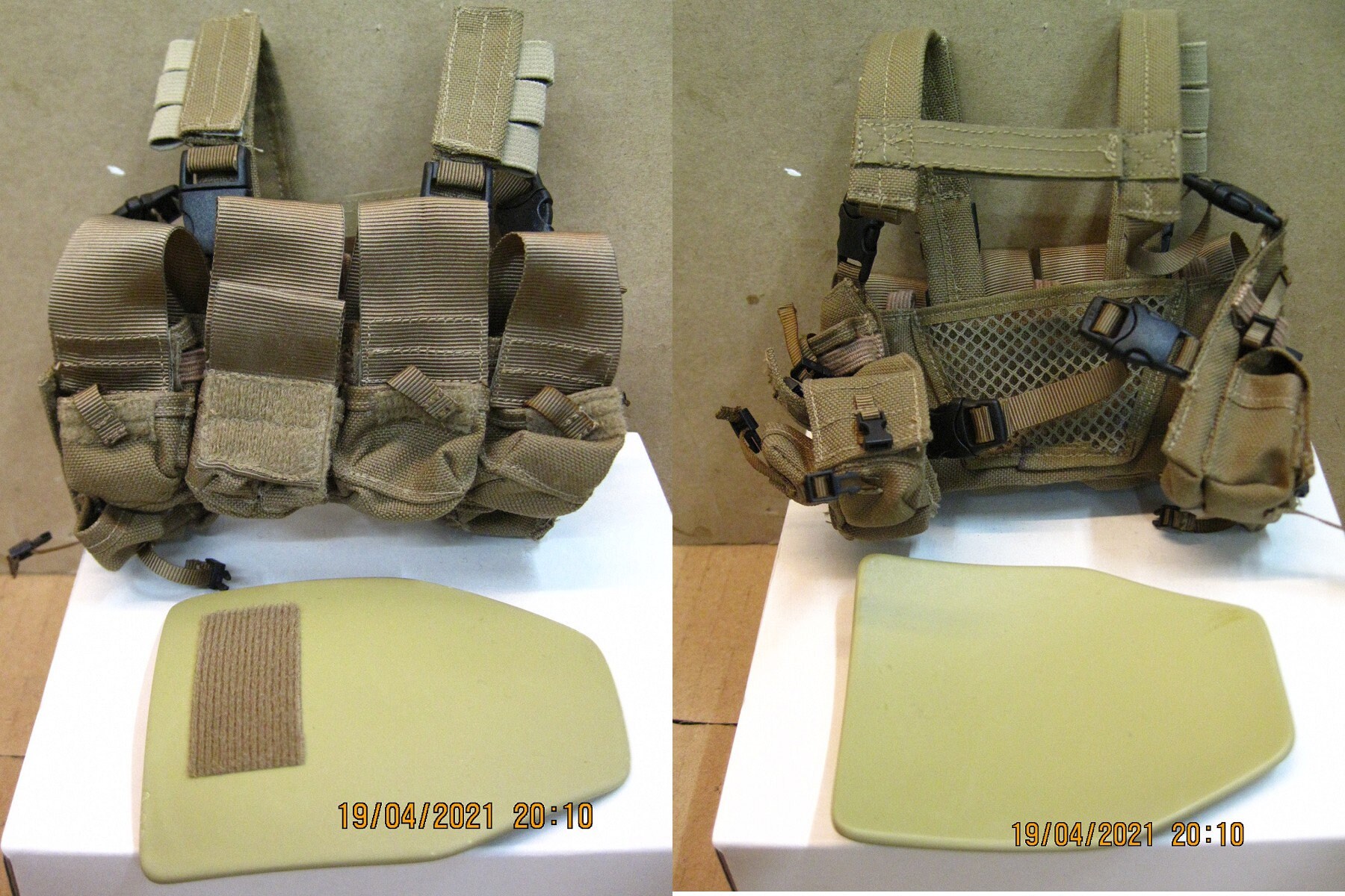 1:3 Scale Miniature Model Tactical Vest Sand Color Set Fit Volks ...