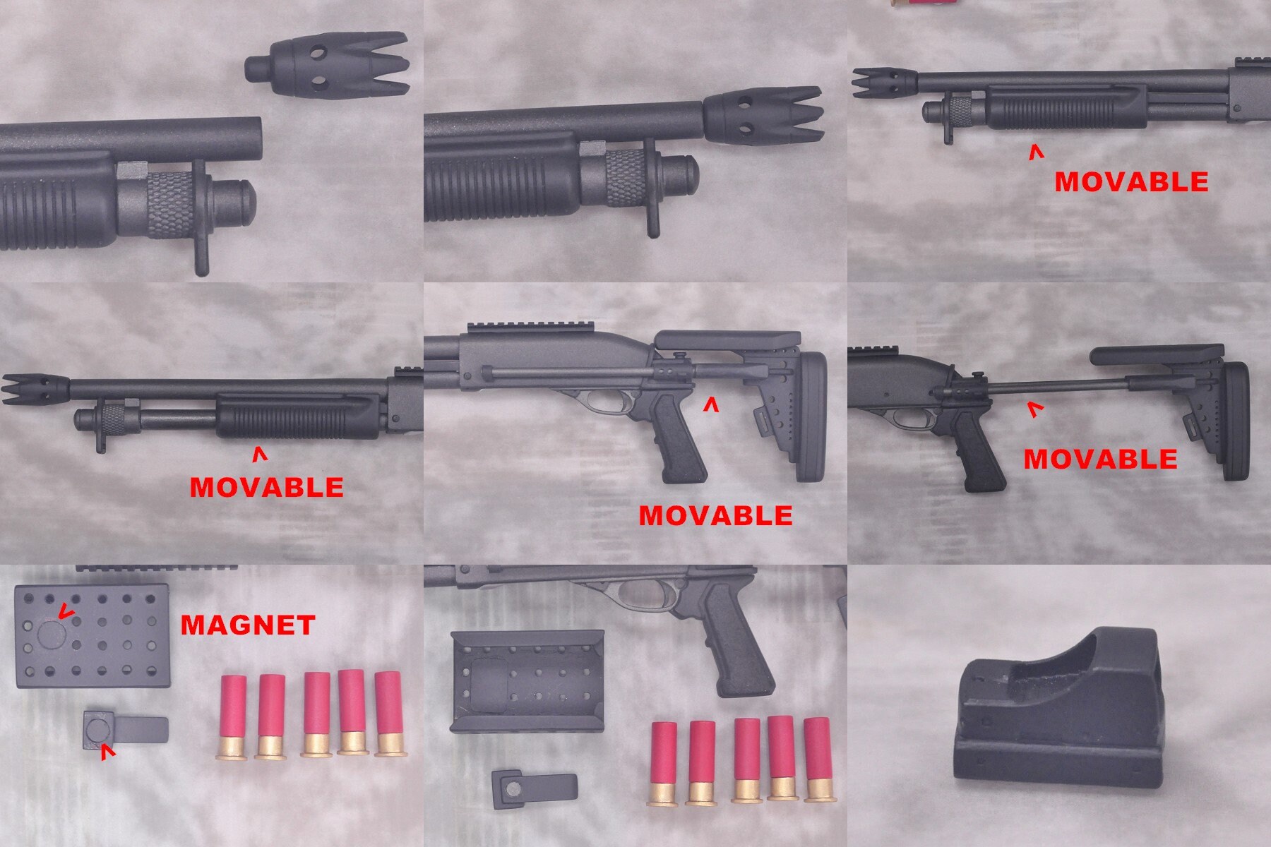 1:3 Scale Miniature Model Kit Remington M870 Shotgun Tactical Cqb Ver ...