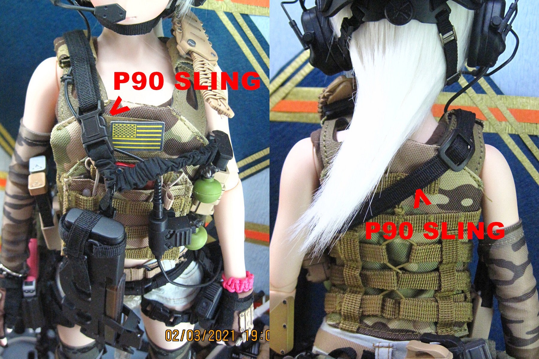 1:3 Scale Miniature Model Military Tactical P90 Rifle Sling - Etsy