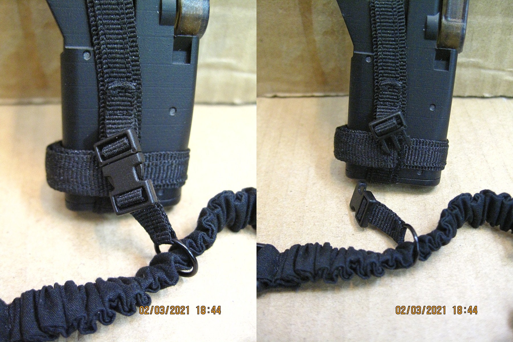 1:3 Scale Miniature Model Military Tactical P90 Rifle Sling Black Color ...