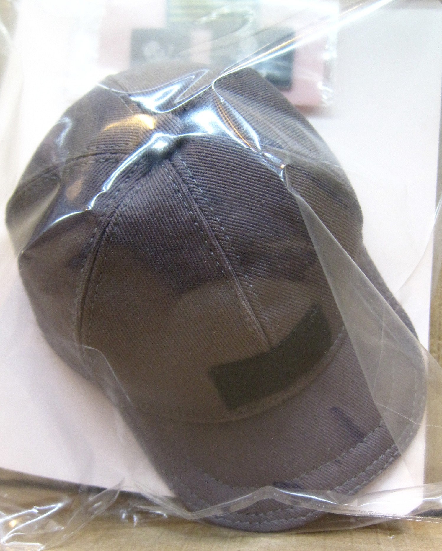 1:3 Scale Miniature Model Baseball Cap Grey Color With Three Badges Fit ...