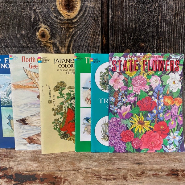 Dover Coloring Book - Etsy