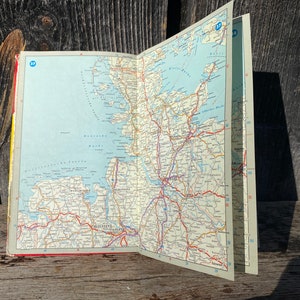 Europe Auto Atlas — Vintage Car Atlas — Vintage Car Map — Europe Car ...