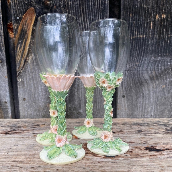 Floral Glassware - Etsy